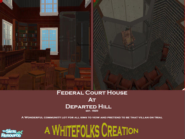 The Sims Resource | Court House at Departed Hill