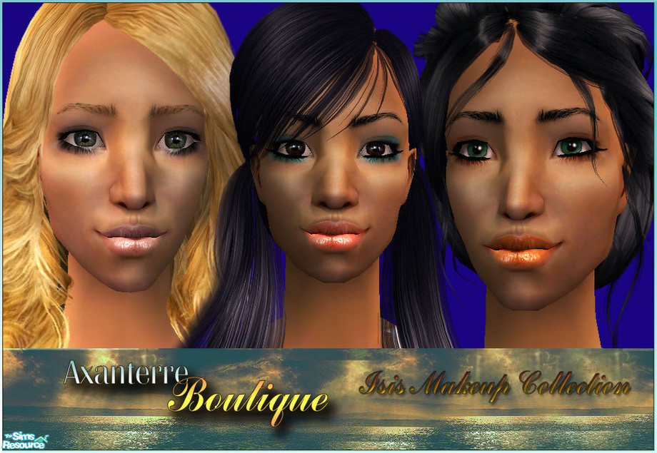The Sims Resource | The Boutique / Isis Makeup Collection
