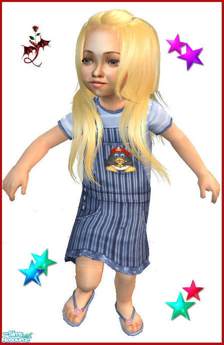 The Sims Resource | Blue Bib & Brace