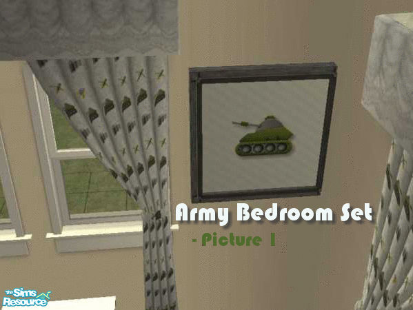 The Sims Resource - Army Bedroom Set - Picture 1