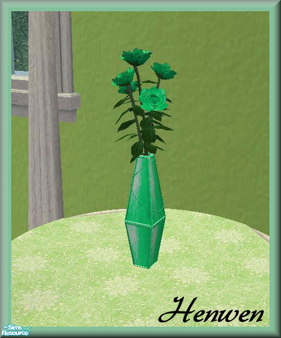 The Sims Resource - Rose Bouquet Green