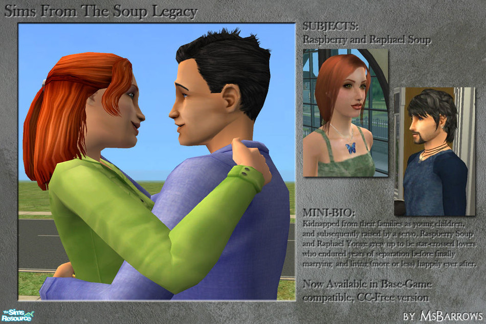 The Sims Resource - Soup Sims: Raspberry and Raphael Soup