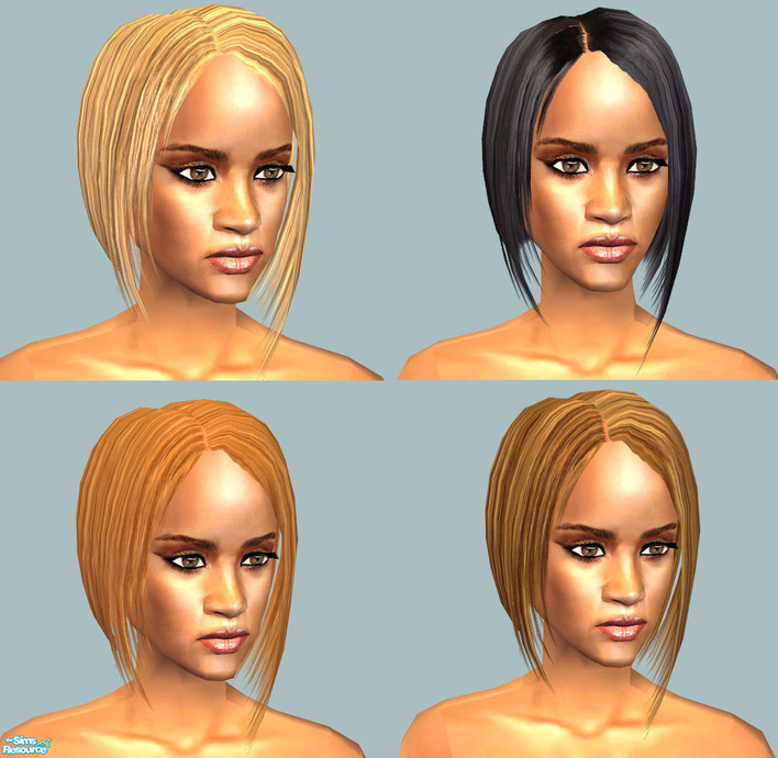 The Sims Resource | Rihanna hair style