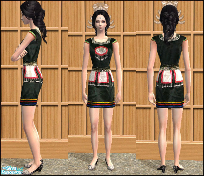 The Sims Resource | Chinese National Clothing - Black