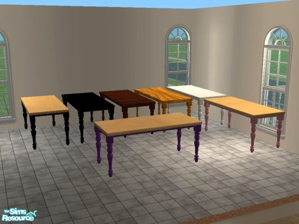 The Sims Resource - Talking Table recolors Set
