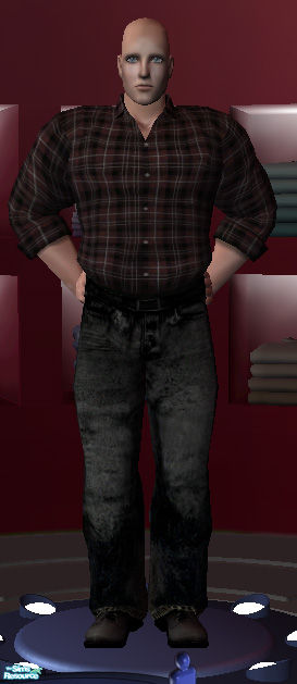 The Sims Resource | Dark Outfit for Bear Bodybuilder