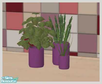 The Sims Resource - Constance Kitchen - Red -Herb collection