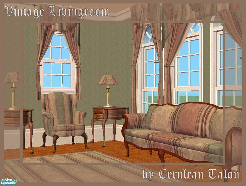 The Sims Resource - Vintage Living Room